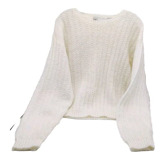Idioms | Sweaters | Idioms Knit Sweater White Cream Womens Size Medium ...